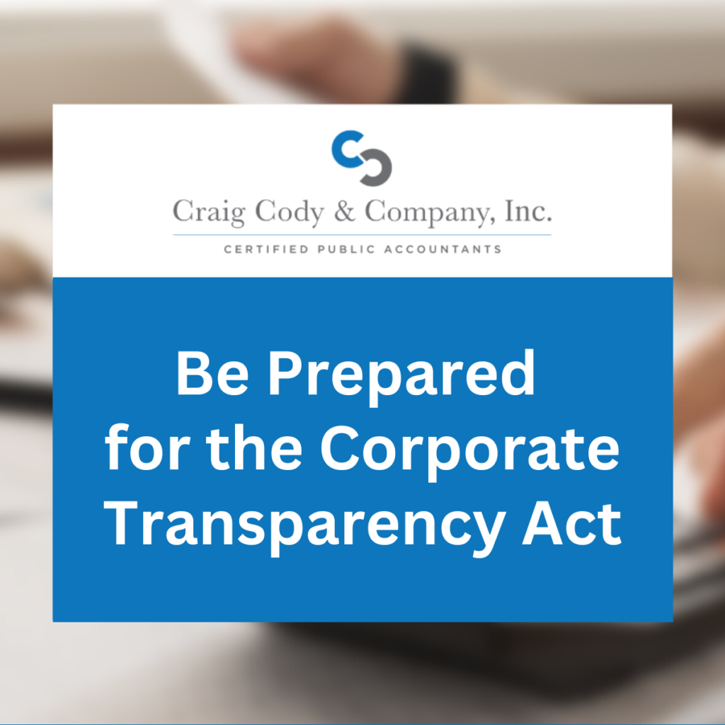 Prepare Yourself for the Corporate Transparency Act