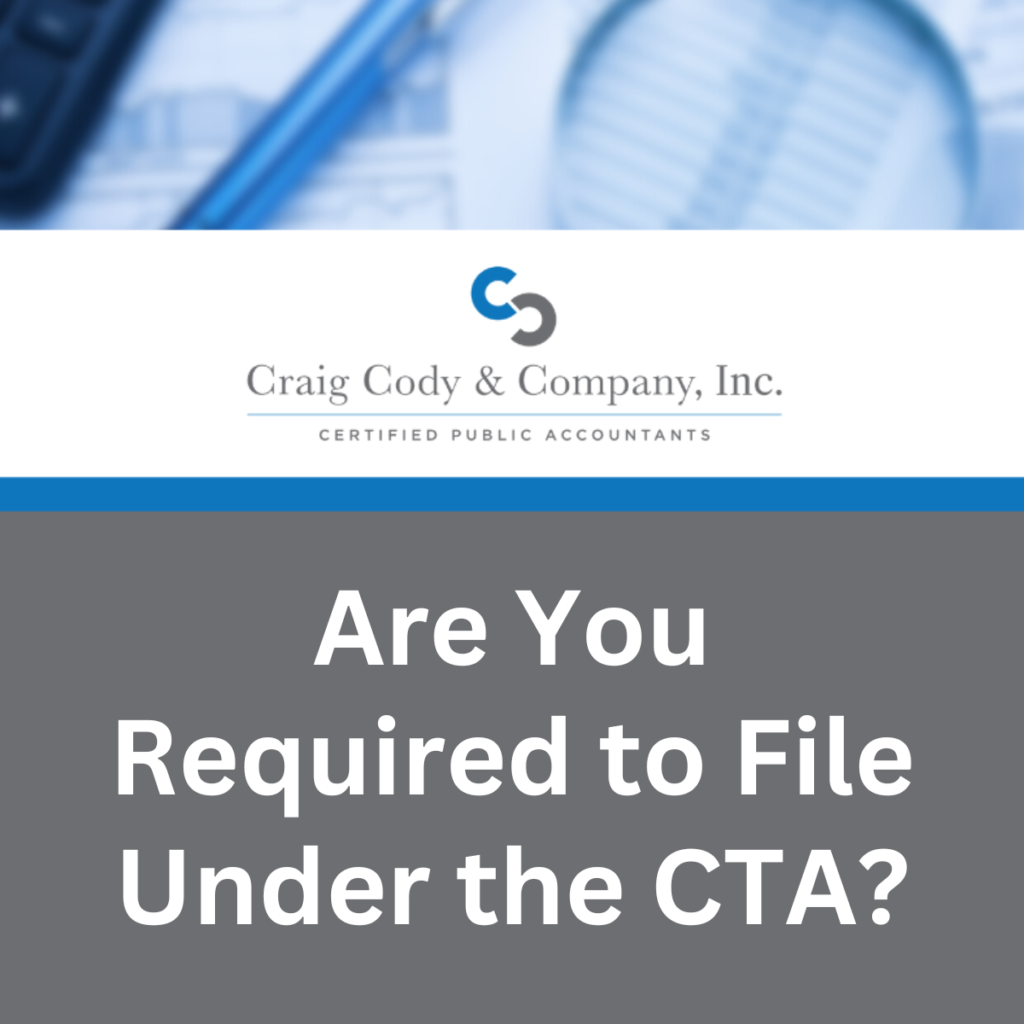 Are You Required to File Under the CTA? Insights from Craig Cody